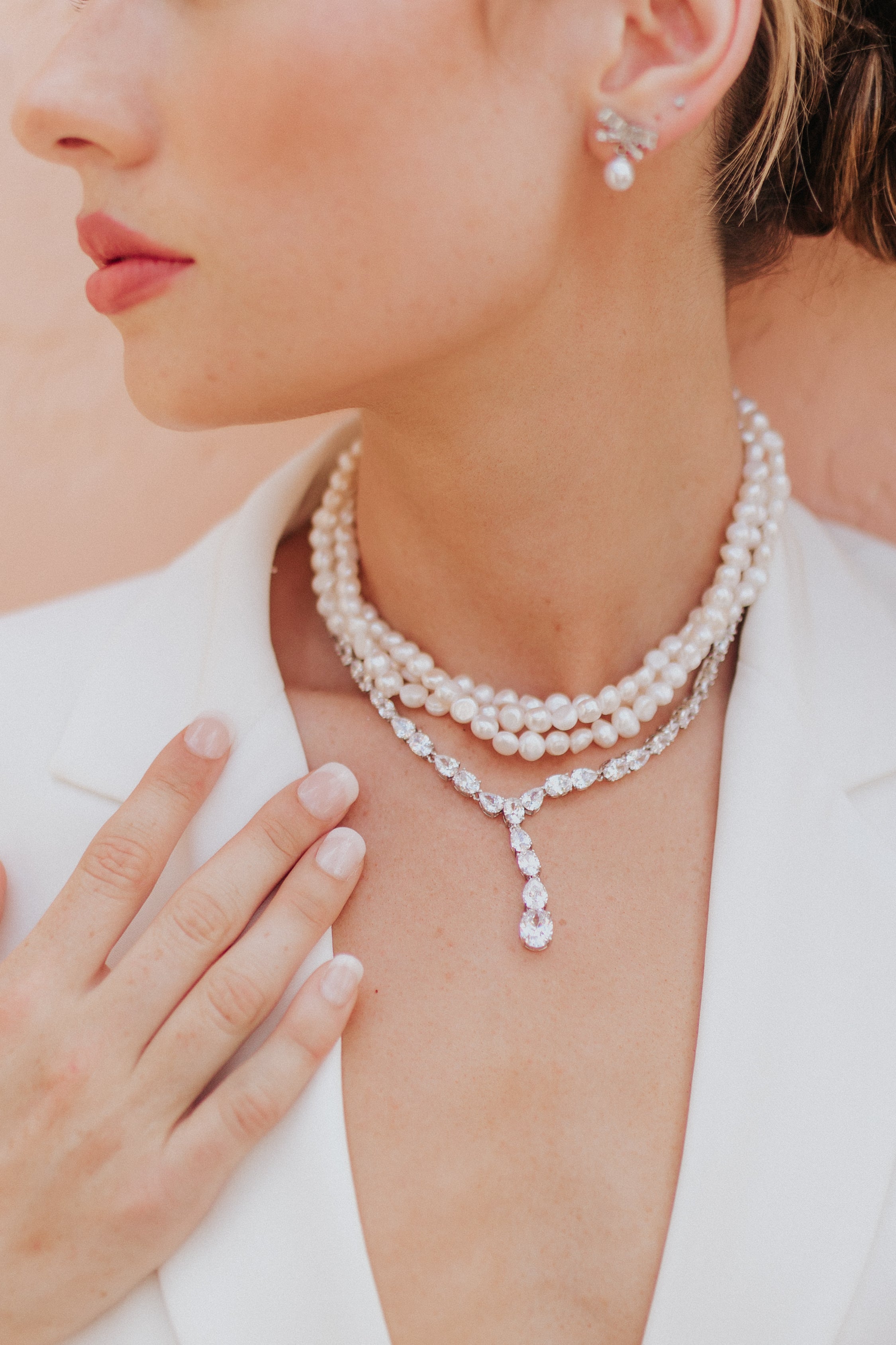 Ocean Freshwater Pearl Choker Untamed Petals
